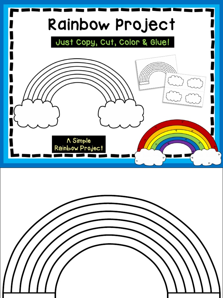 Rainbow Project: Just Copy, Cut, Color & Glue! | PDF
