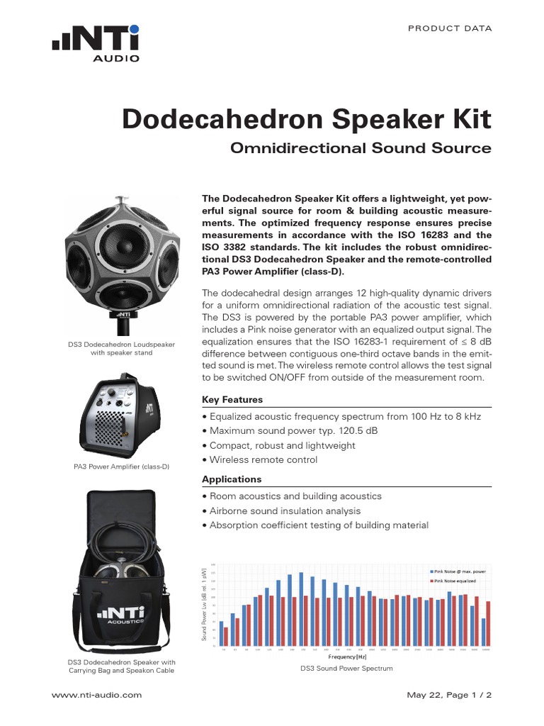 Dodecahedron Speaker Kit: Omnidirectional Sound Source | PDF | Loudspeaker | Equalization (Audio)