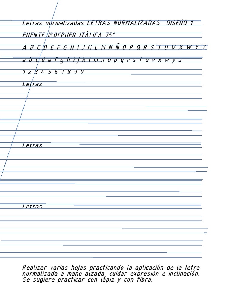 Letras Normalizadas 1 | PDF