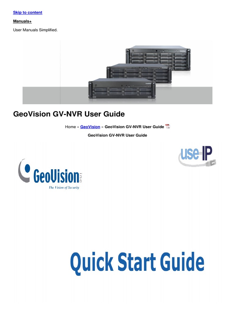 Geovision GV-NVR User Guide | PDF | Device Driver | Microsoft Windows