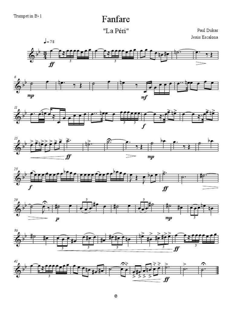 Fanfare - Trumpet in BB 1 | PDF | Alphabet latin | Phonétique