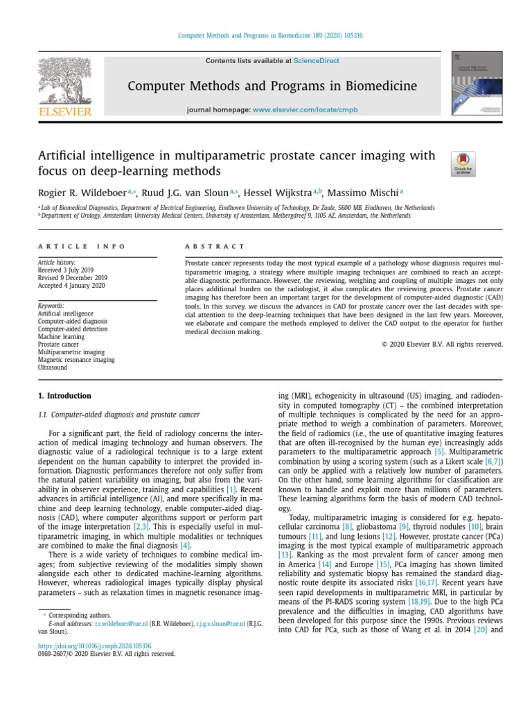 Computer Methods and Programs in Biomedicine | PDF | Medical Imaging ...
