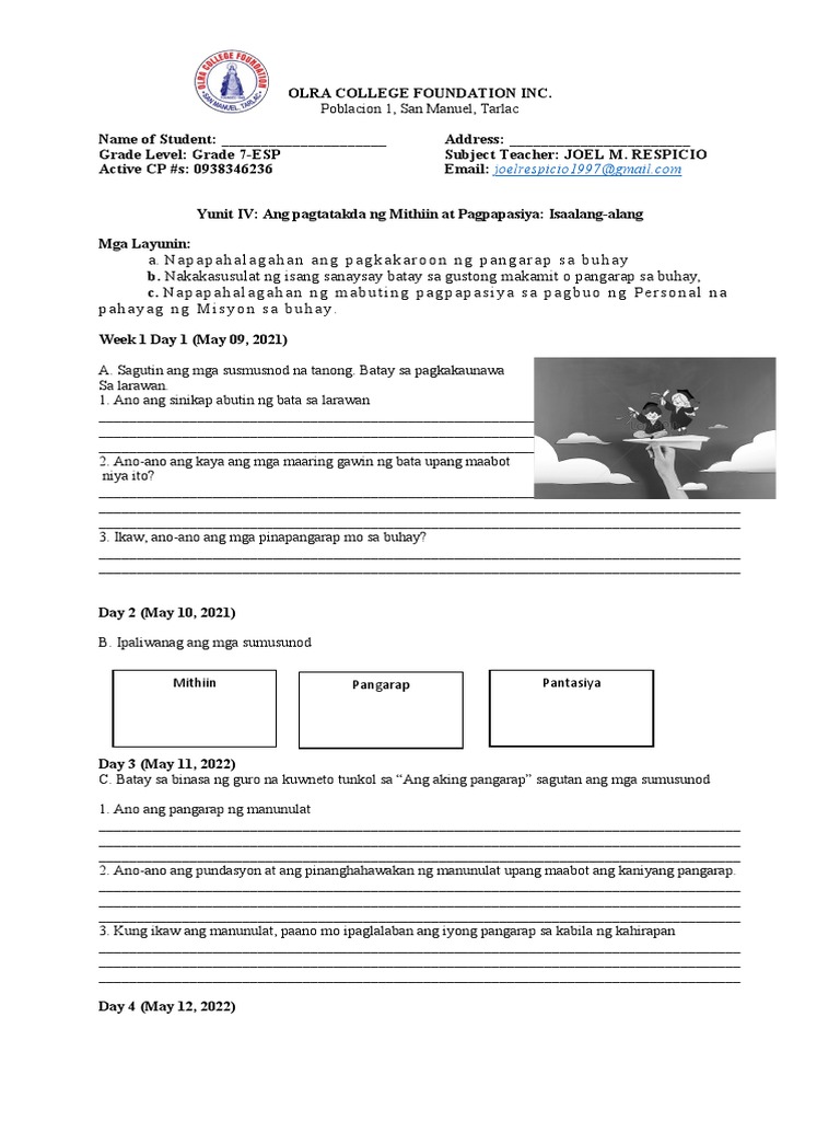 ESP 7 Module 7 | PDF