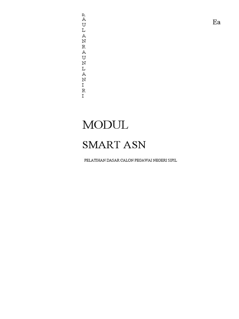 Modul Smart ASN Latsar CPNS | PDF