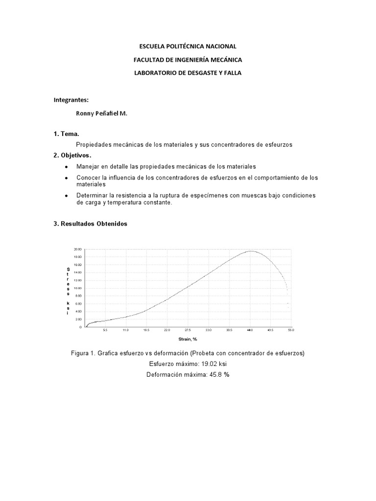 Propiedades mecánicas de probetas ASTM E292 | PDF | Fractura | Química