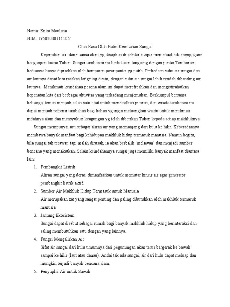 Keindahan Sungai | PDF