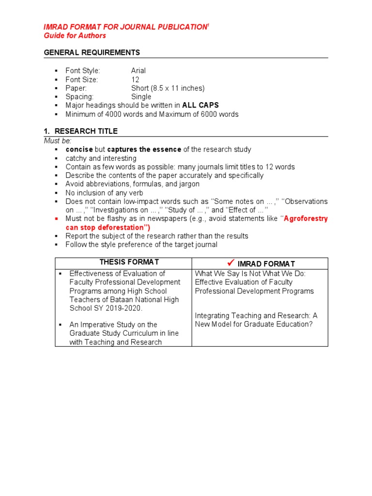 IMRAD Format Cheat Sheet | PDF | Statistics | Plagiarism