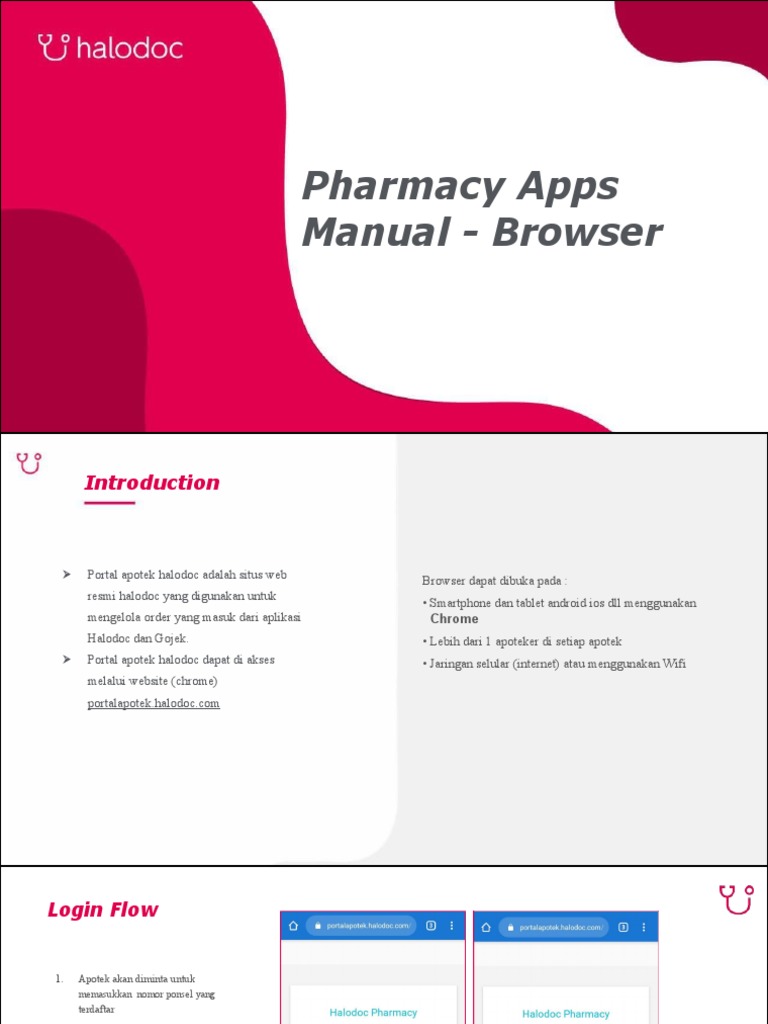Panduan Mitra Apotek Halodoc | PDF