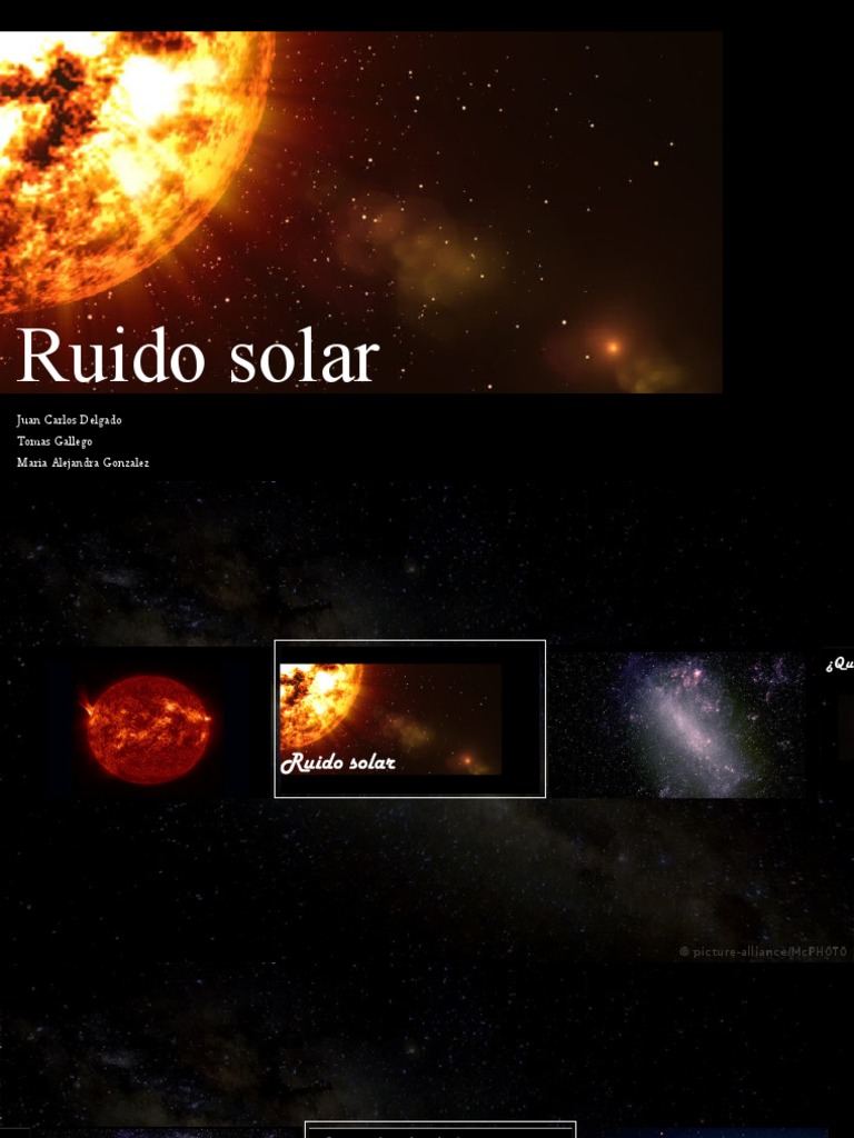 Ruido Solar Diapositivas | PDF
