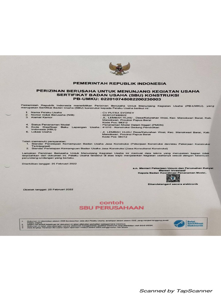 Contoh Format Sbu Terbaru | PDF