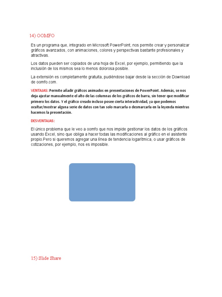 14) OOMFO: Ventajas | Descargar gratis PDF | Microsoft PowerPoint ...