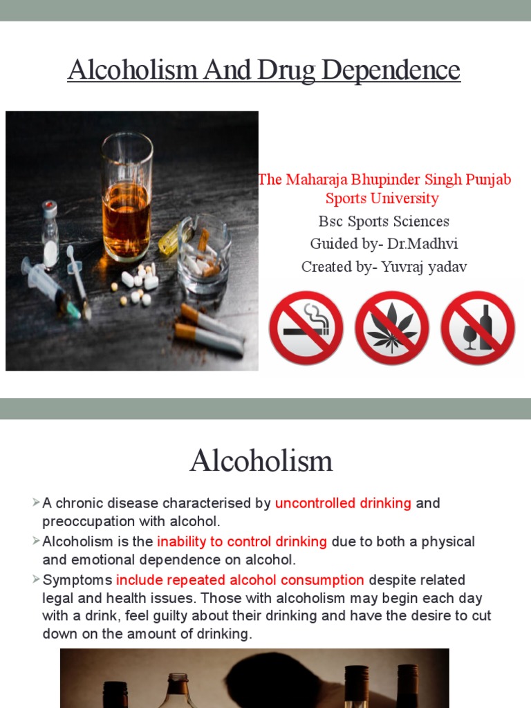 Alcoholism and Drug Dependence Overview | PDF | Substance Abuse ...
