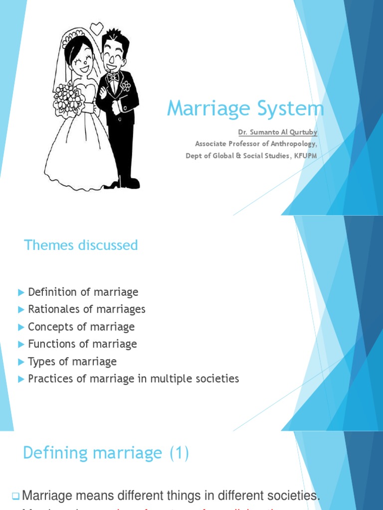 Marriage System | PDF | Marriage | Family