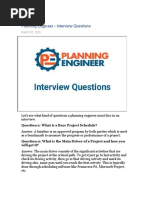 Planning Engineer Question & Answers | PDF | Performance Indicator ...