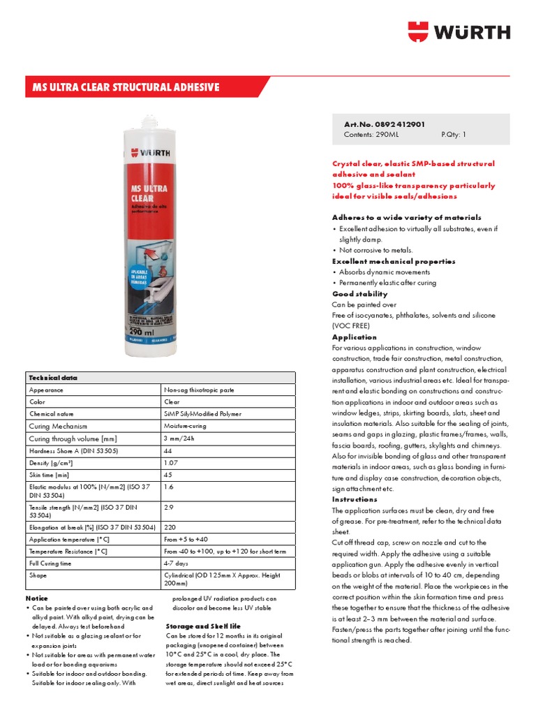 Datasheet - 0892 412901 | PDF | Adhesive | Polystyrene