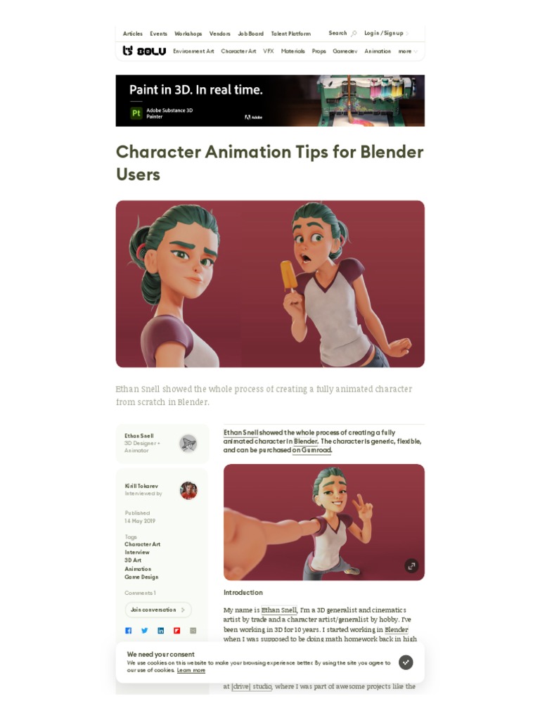 80 Lv Articles Character Animation Tips For Blender Users Pdf Blender Software Computing 0692