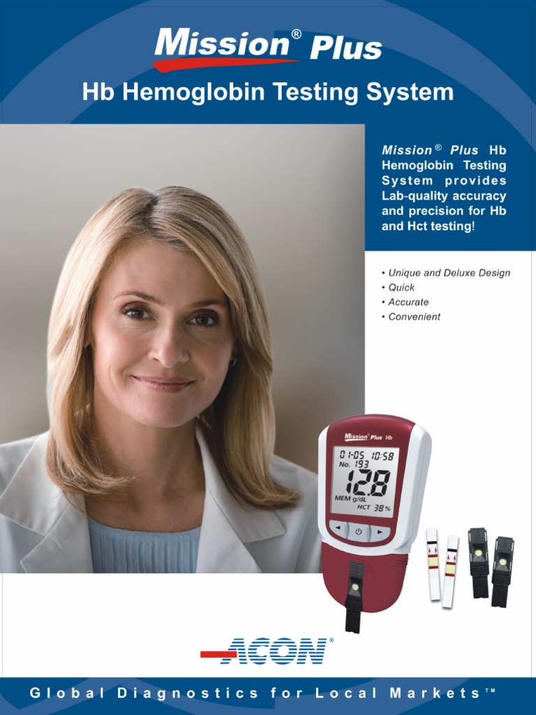 Mission Plus HB Hemoglobin Testing System Sell Sheet 063015 | PDF