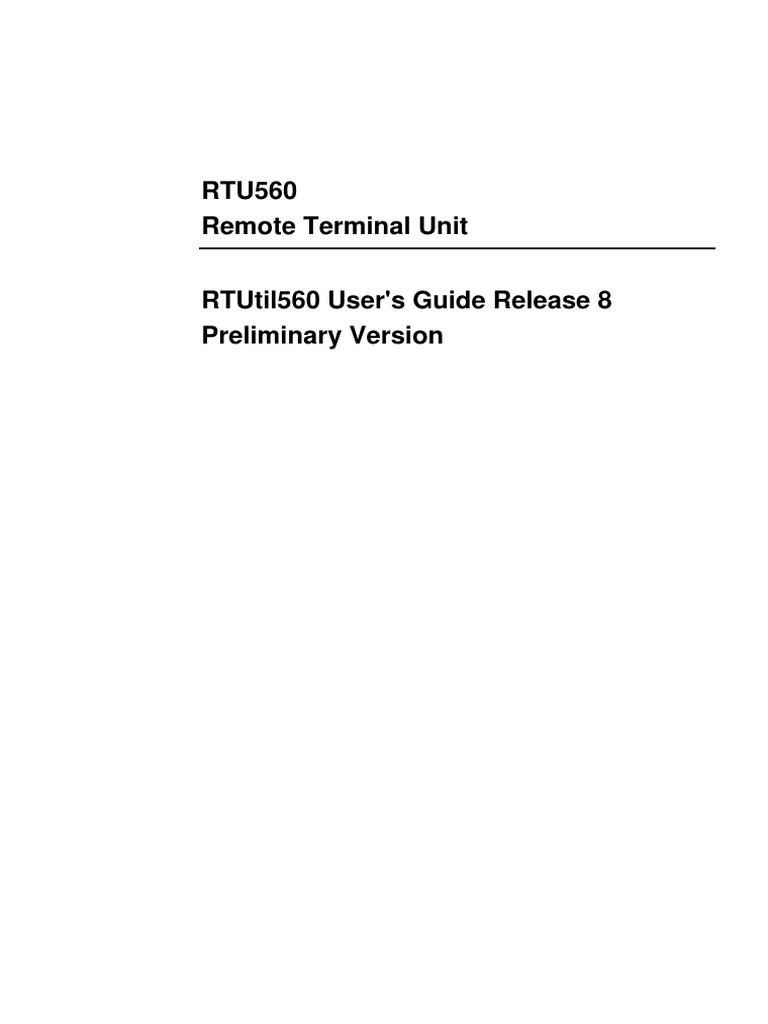 RTUtil560 Users Guide R8 | PDF | Computer Network | Microsoft Excel