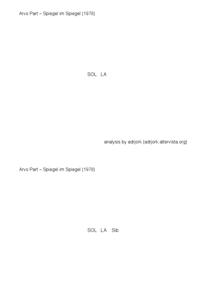 Spiegel Im Spiegel-Analysis100130 | PDF
