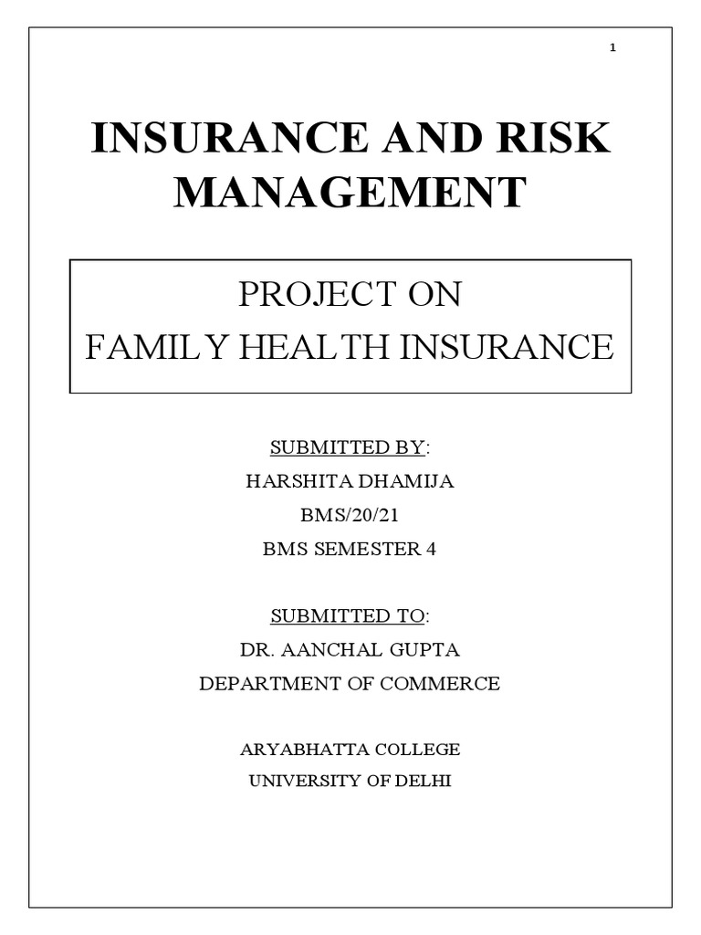 Insurance and Risk Management | PDF | Insurance | Professional ...