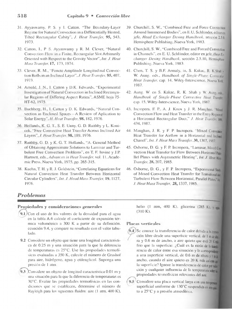 Capitulo 9 Incropera 4 Ed | PDF | Heat Transfer | Process Engineering