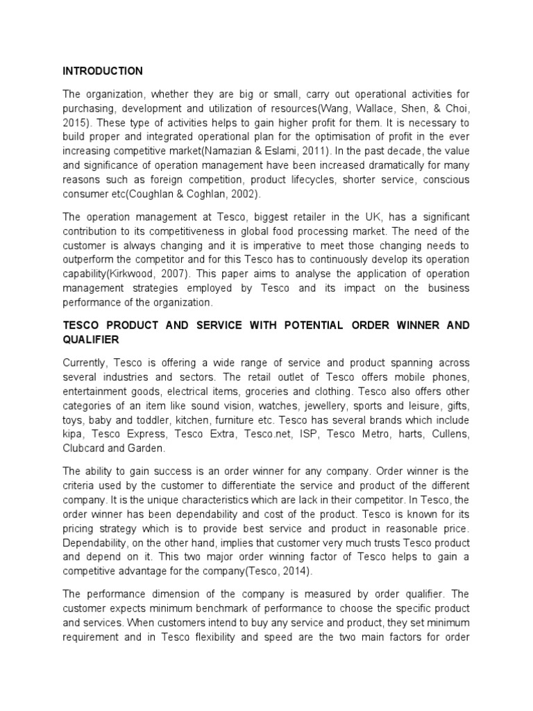 Tesco Analysis | PDF | Tesco | Retail