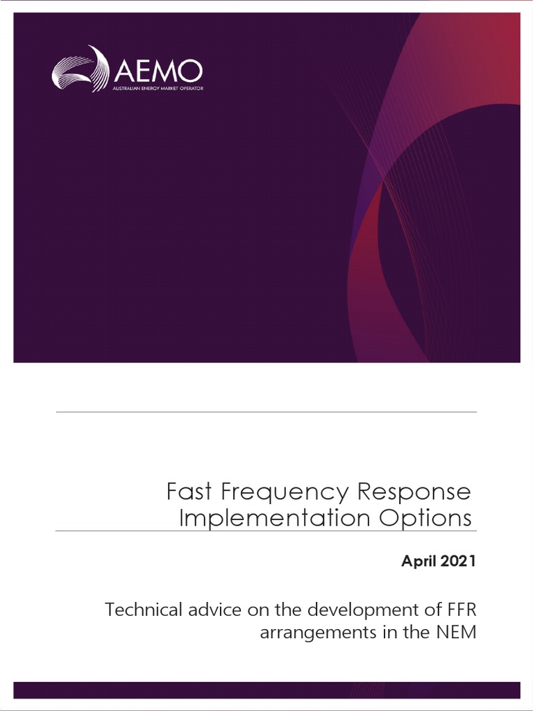 FFR Implementation Options - FINAL | PDF | Electric Power | Physical ...