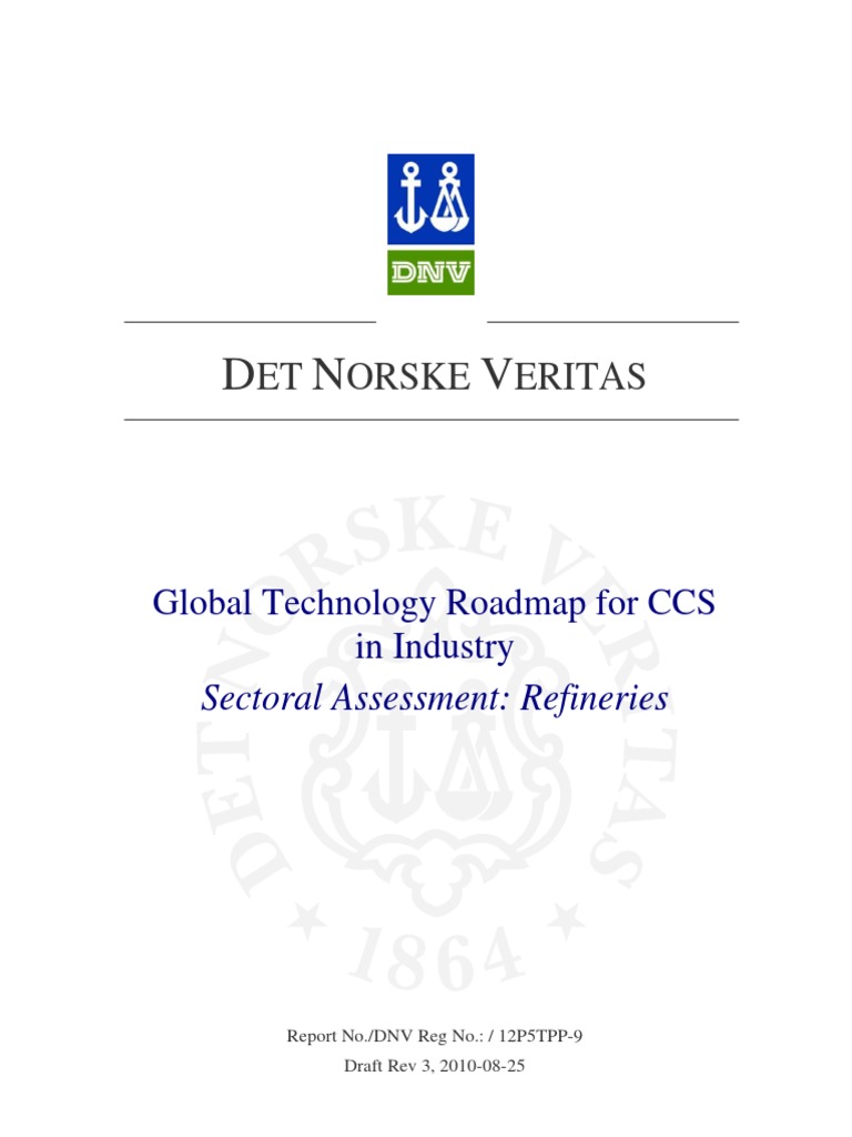 Global Technology Roadmap For CCS in Refineries | Download Free PDF ...