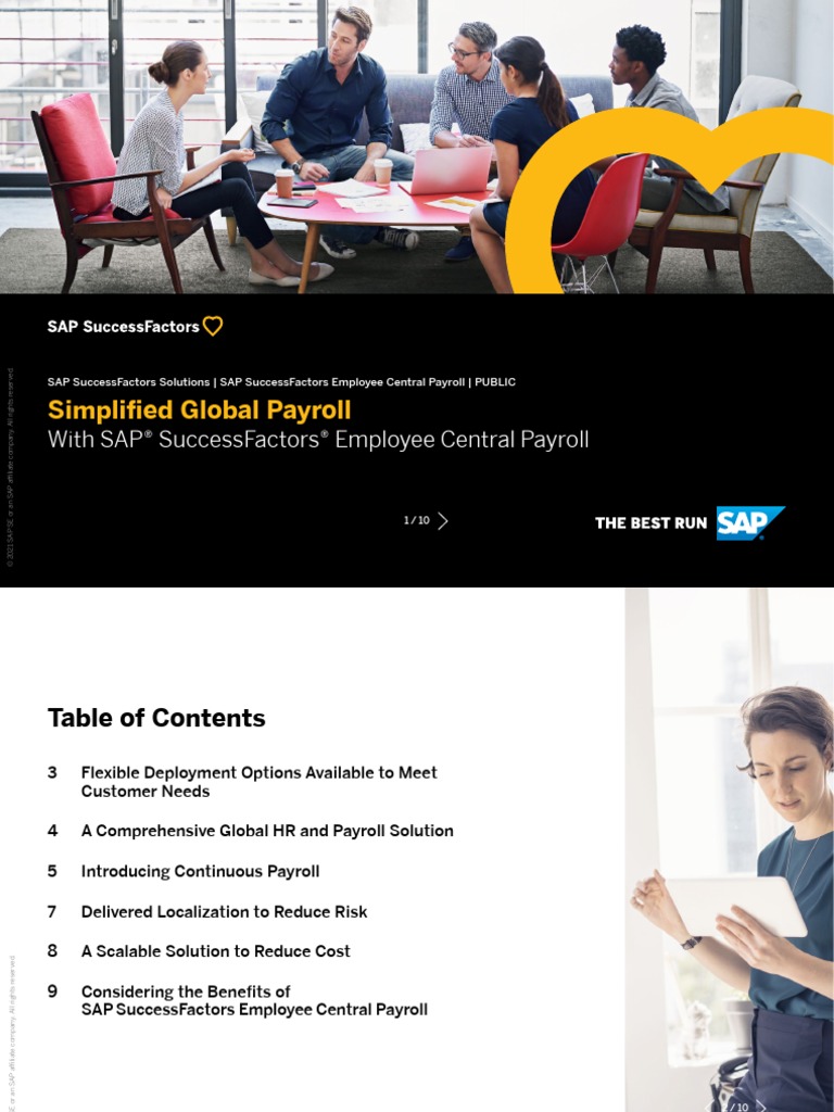 Simplified Global Payroll With SAP SuccessFactors Employee Central ...