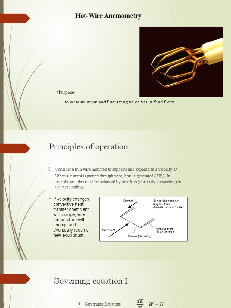 Hot-Wire Anemometry - With Mathematical Expresion | PDF | Sampling ...