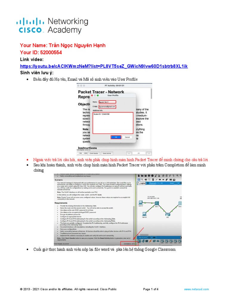 Packet Tracer Small Network Setup Guide | PDF | Computer Network | Router (Computing)