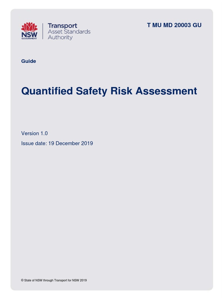 Quantified Safety Risk Assessment: Guide | PDF | Risk | Risk Assessment