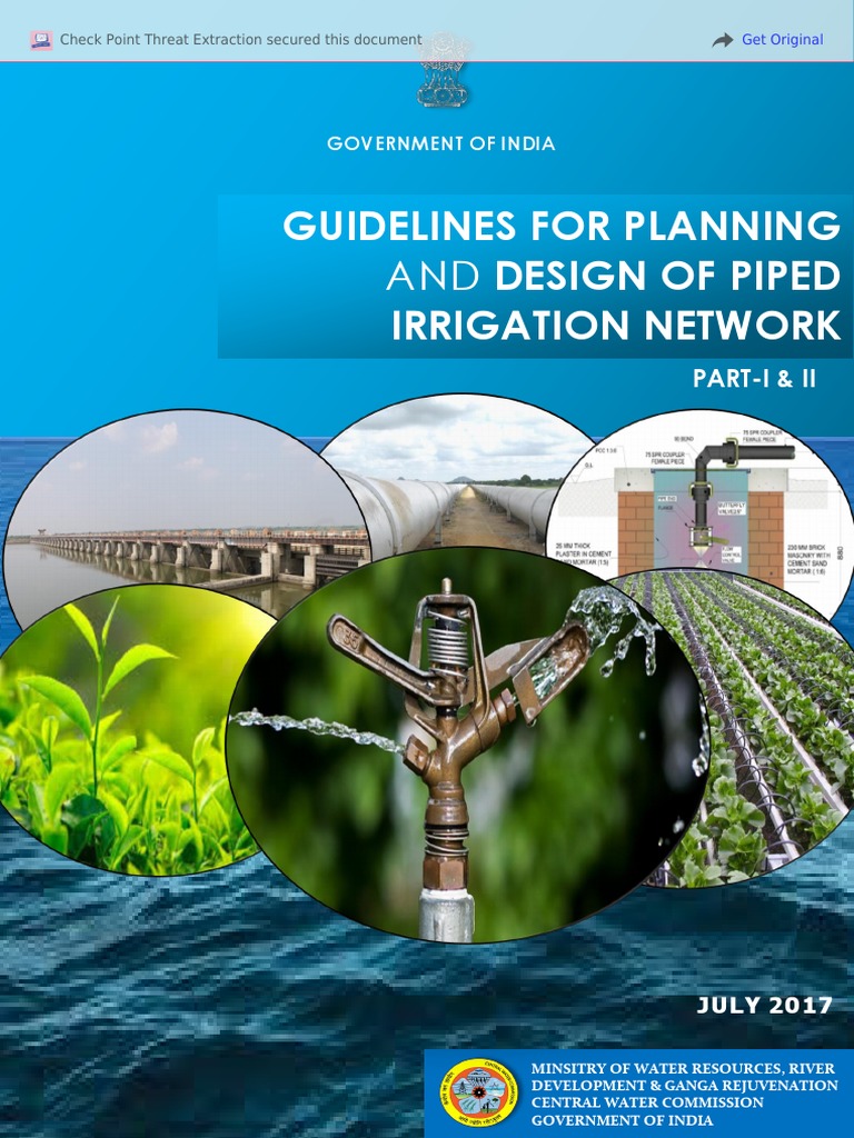Piped Irrigation Network Design Guidelines | PDF | Irrigation | Pump