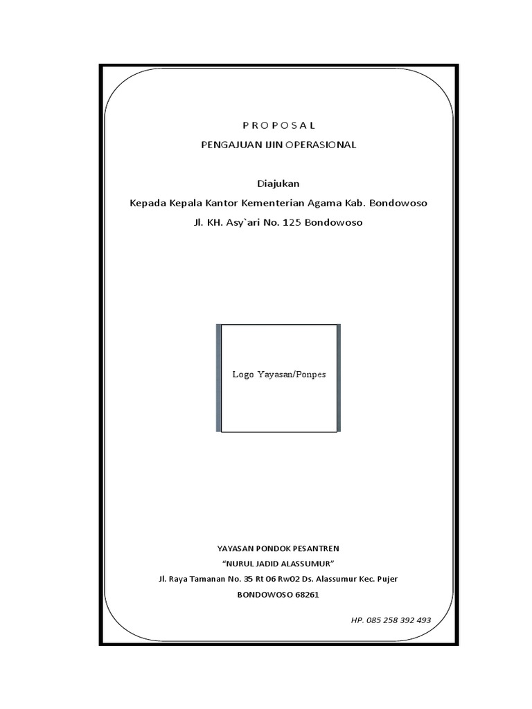 Proposal Ijop Pesantren | PDF