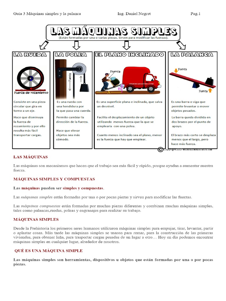 Guía 3 Máquinas Simples y La Palanca | PDF