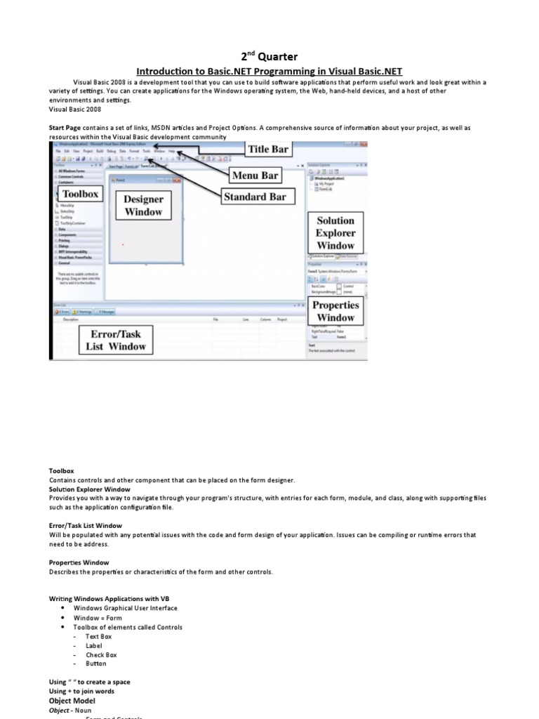 Com Prog | PDF | Data Type | Visual Basic .Net