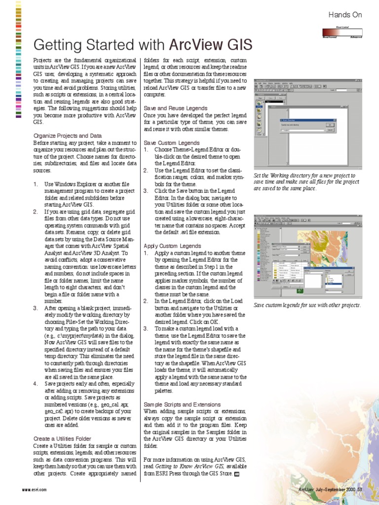 Getting Started With: Arcview Gis | Download Free PDF | Computer File ...
