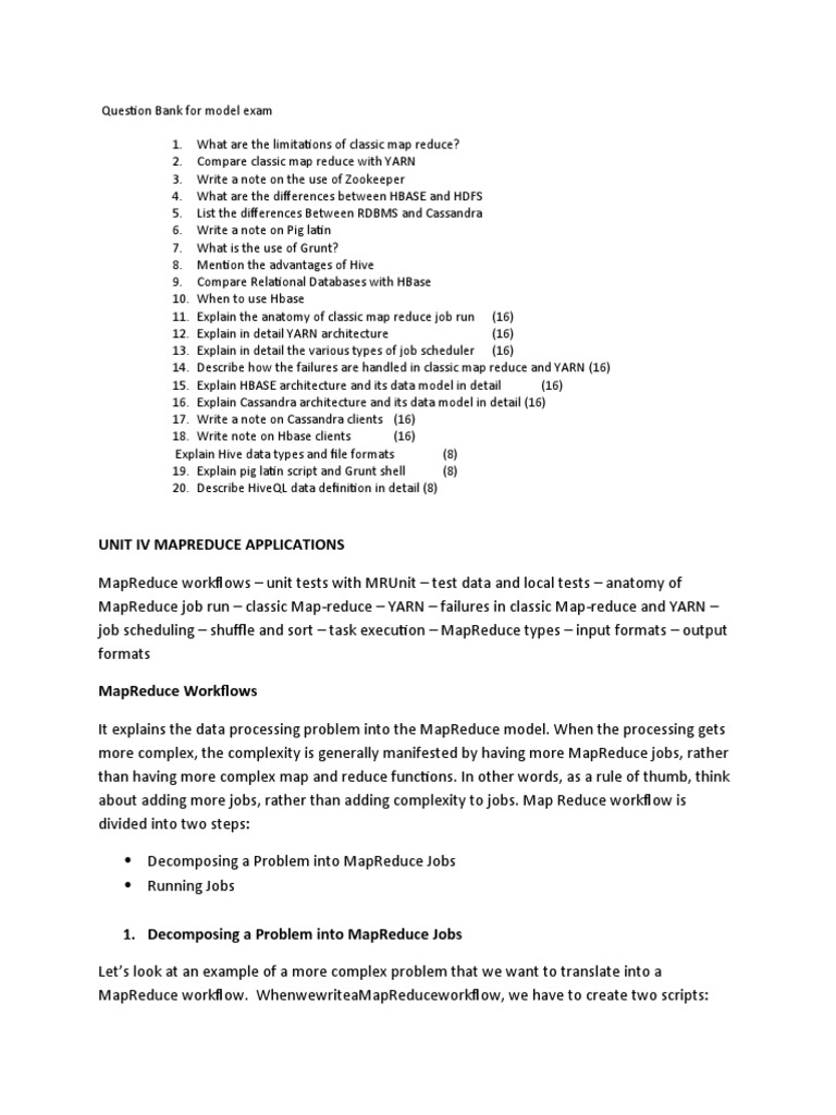Unit Iv Mapreduce Applications | PDF | Apache Hadoop | Map Reduce
