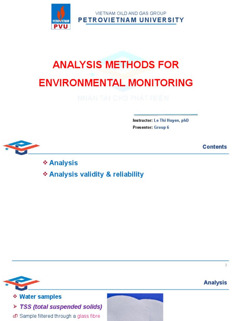 Analysis Methods For Environmental Monitoring | PDF | Physical Sciences ...