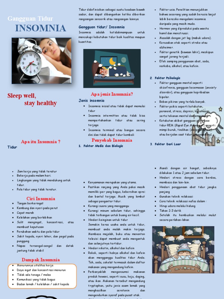Tiga Jenis Insomnia dan Penanganannya | PDF