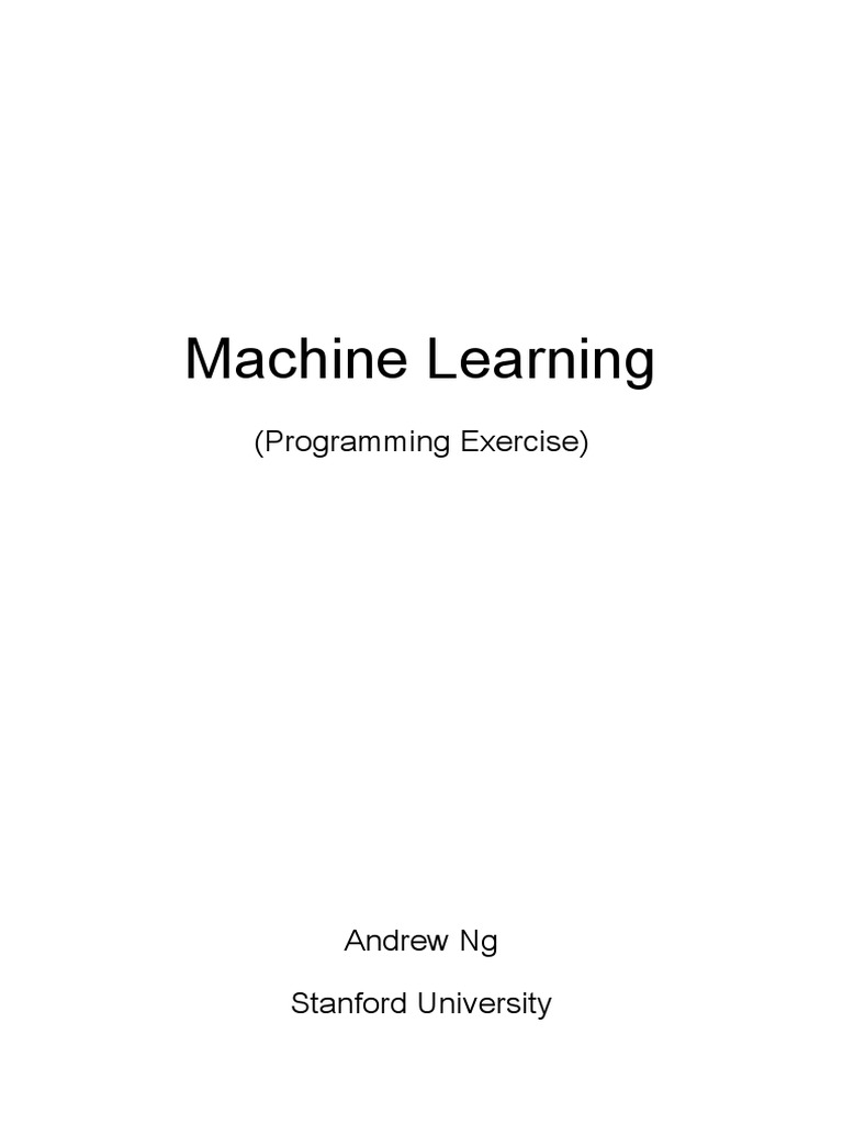 Machine Learning Programming Exercise | PDF | Regression Analysis ...