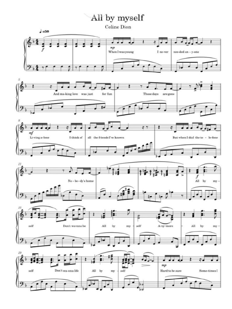All by Myself v2 | PDF