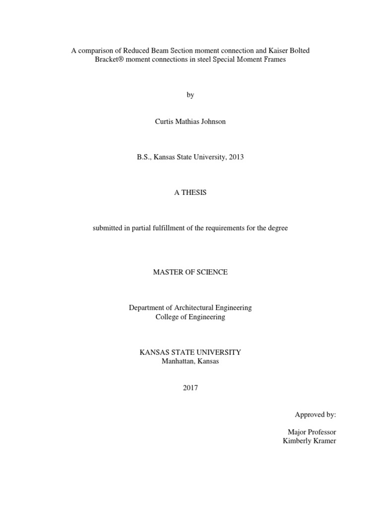 A Comparison of Reduced Beam Section Moment Connection | PDF ...