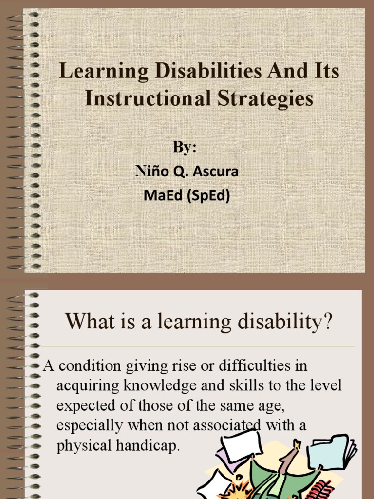 Learning Disabilities PowerPoint - PPT Onin Report | PDF | Learning ...