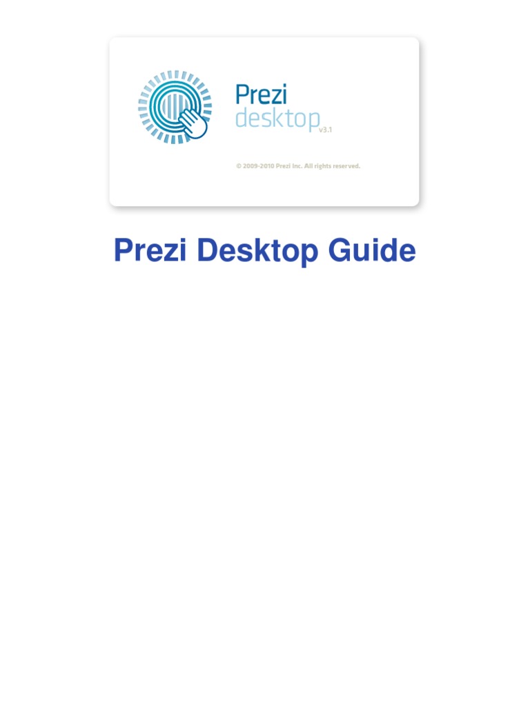 Prezi Desktop 3 Guide | PDF | Desktop Environment | Portable Document ...