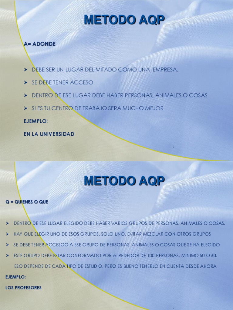 Metodo Aqp | PDF