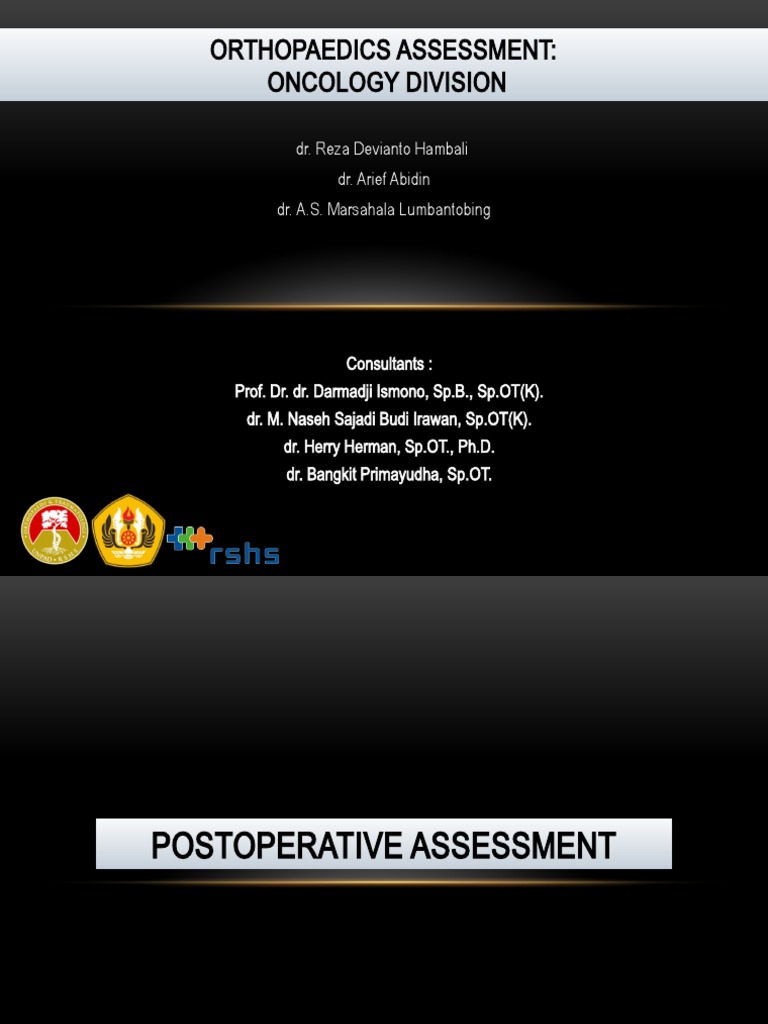 Assesment Post Op Ratna GCT Radius - Preop Sekar Megaprothesis | PDF ...