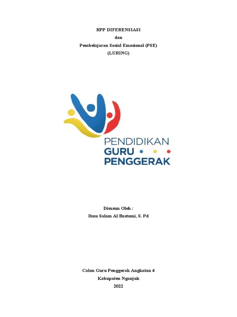 RPP DIFERENSIASI Dan PSE | PDF | Karier & Perkembangan