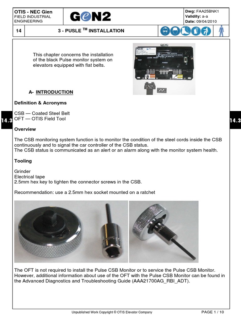 Otis - Nec Gien: Field Industrial Engineering | PDF | Electrical ...