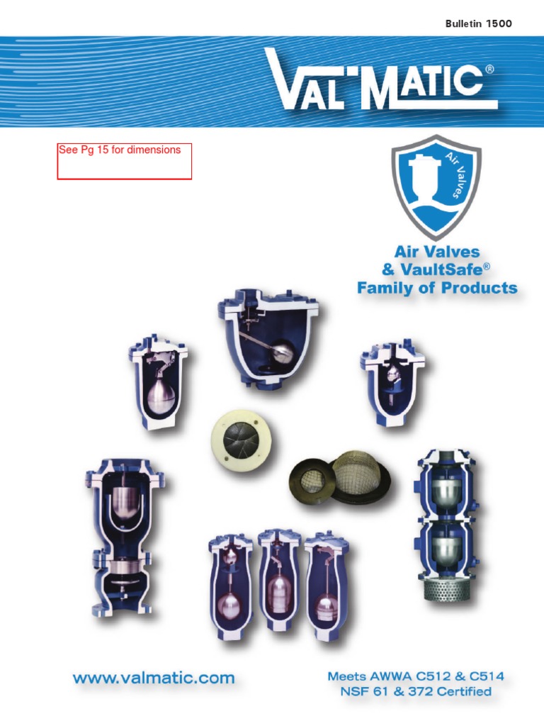 Val-Matic - Air Valve Brochure | PDF | Valve | Stainless Steel